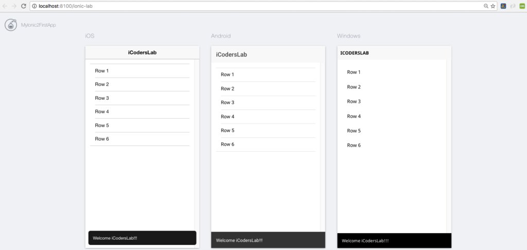 Develop First Ionic 2 Hybrid Mobile App With Navigation Controller Icoderslab
